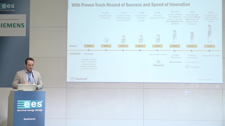 Factorial Energy: Transformational Solid State Battery Technology